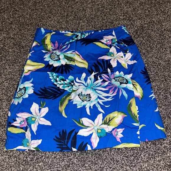 White Stag | Skirts | Lilly Pulitzer Blue Floral Skirt | Poshmark